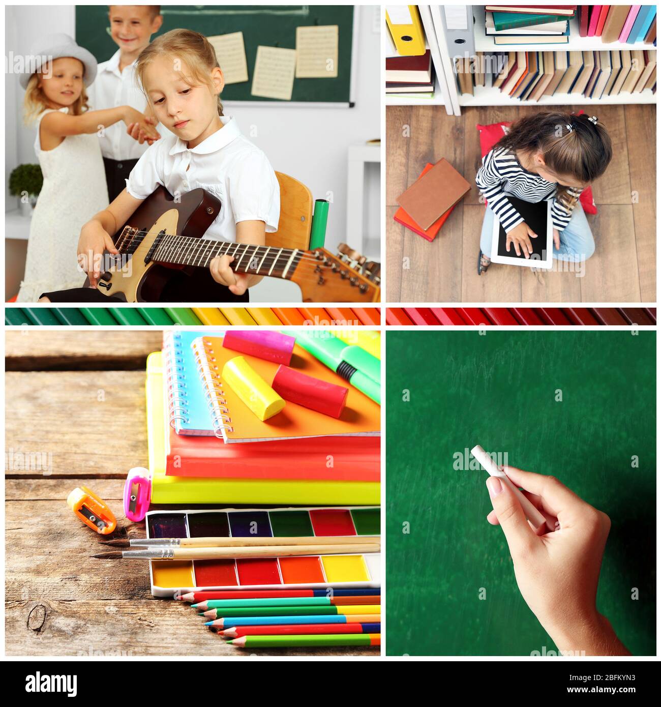 Boy girl class tablet pencil Cut Out Stock Images & Pictures - Alamy
