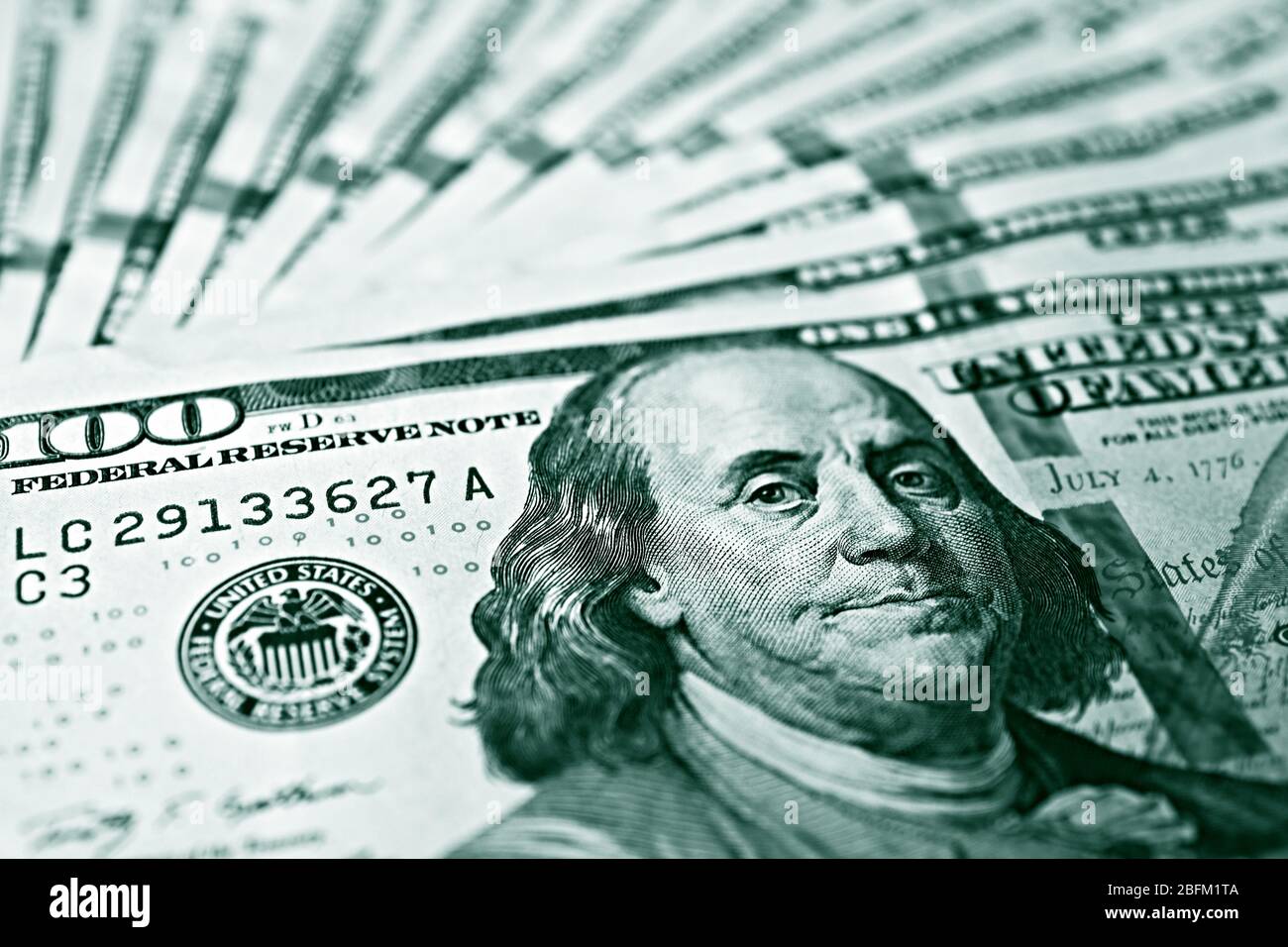 Many hundred dollars cash money as background Stock Photo - Alamy