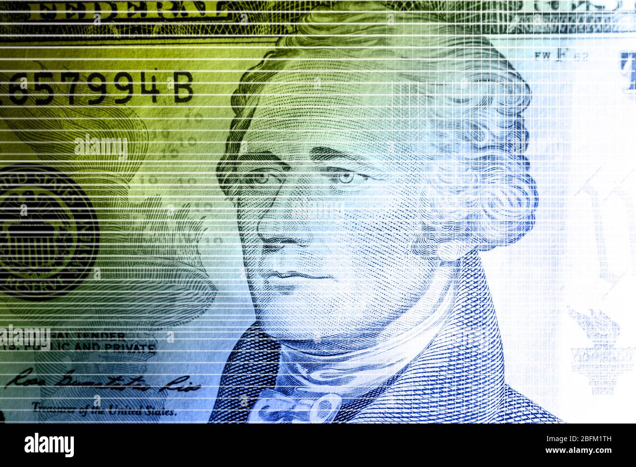 Dollar face close-up Stock Photo - Alamy