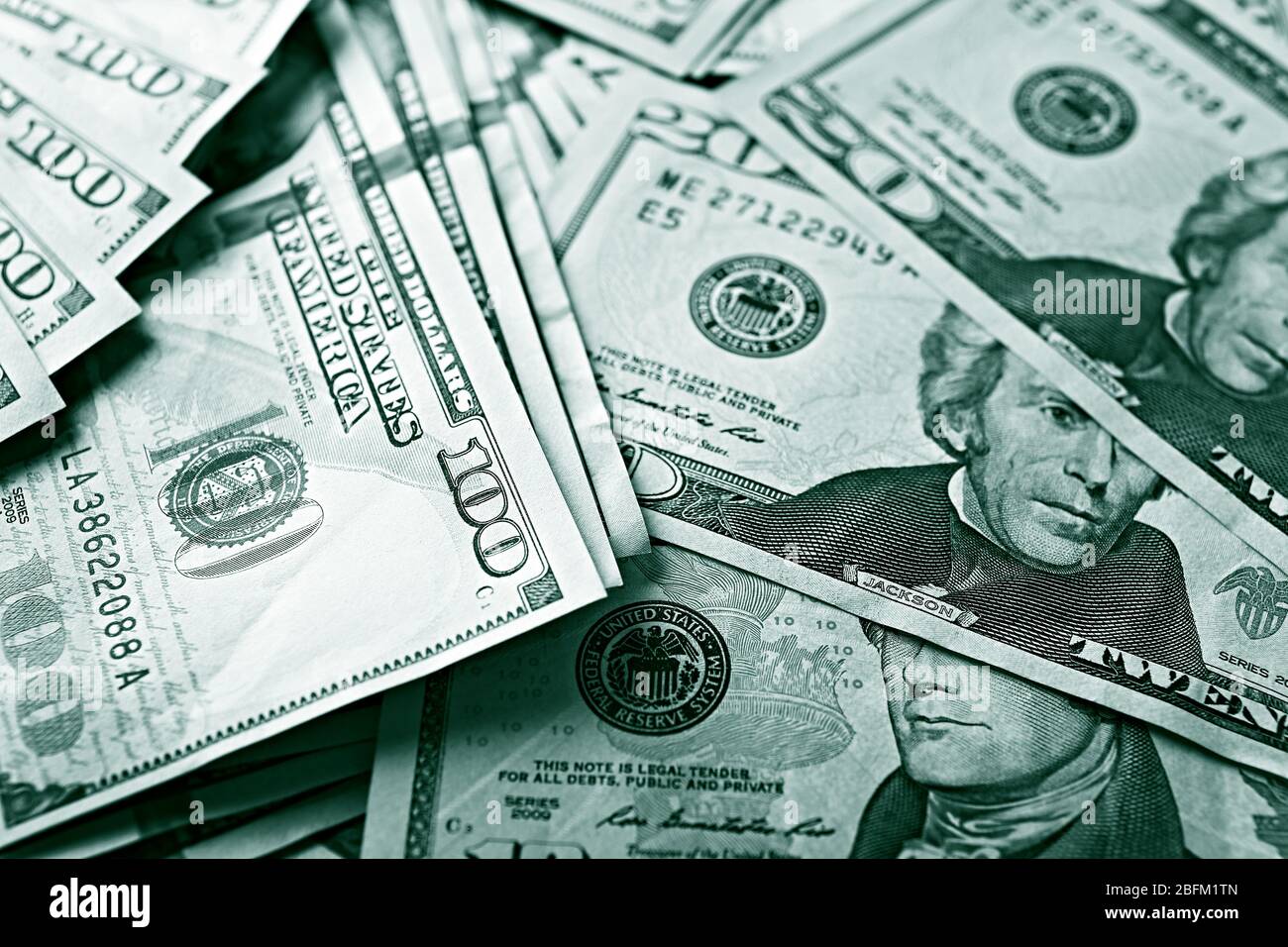 Many hundred dollars cash money as background Stock Photo - Alamy