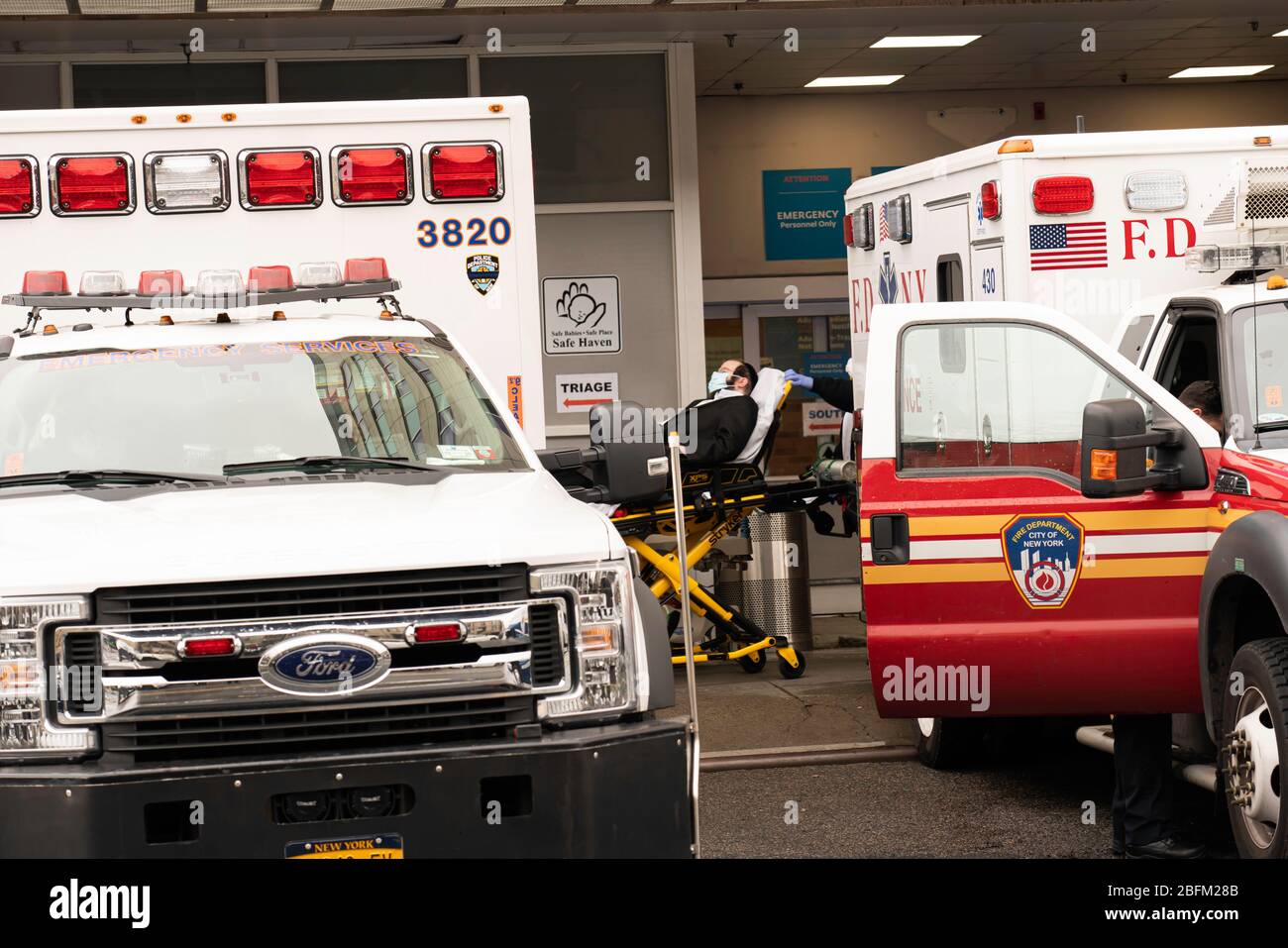 Brooklyn Hospitals during Corona virus Pandemic in April, 2020 ...
