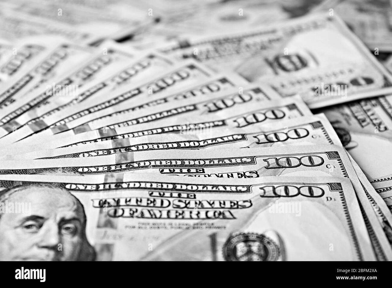Many hundred dollars cash money as background Stock Photo - Alamy