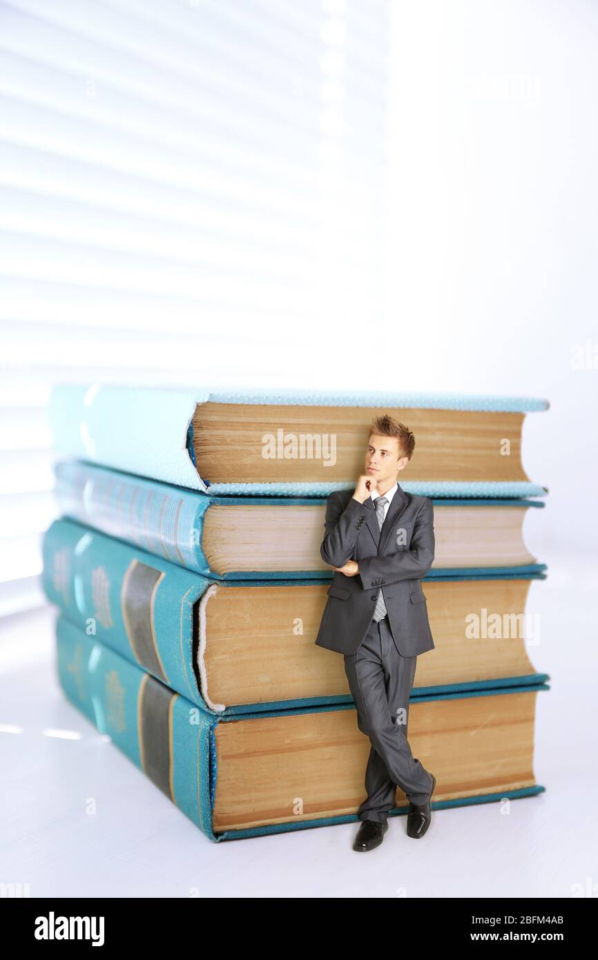 Old book standing on table hi-res stock photography and images - Alamy