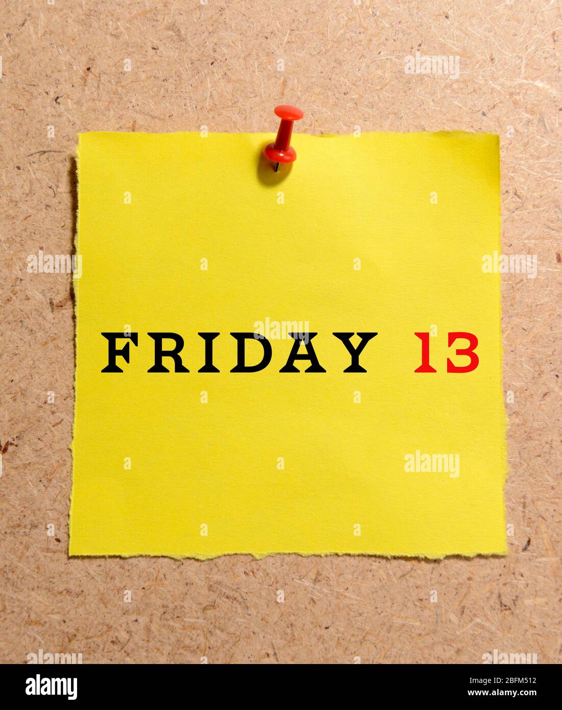 Paper with text Today is Friday 13 on beige background Stock Photo - Alamy