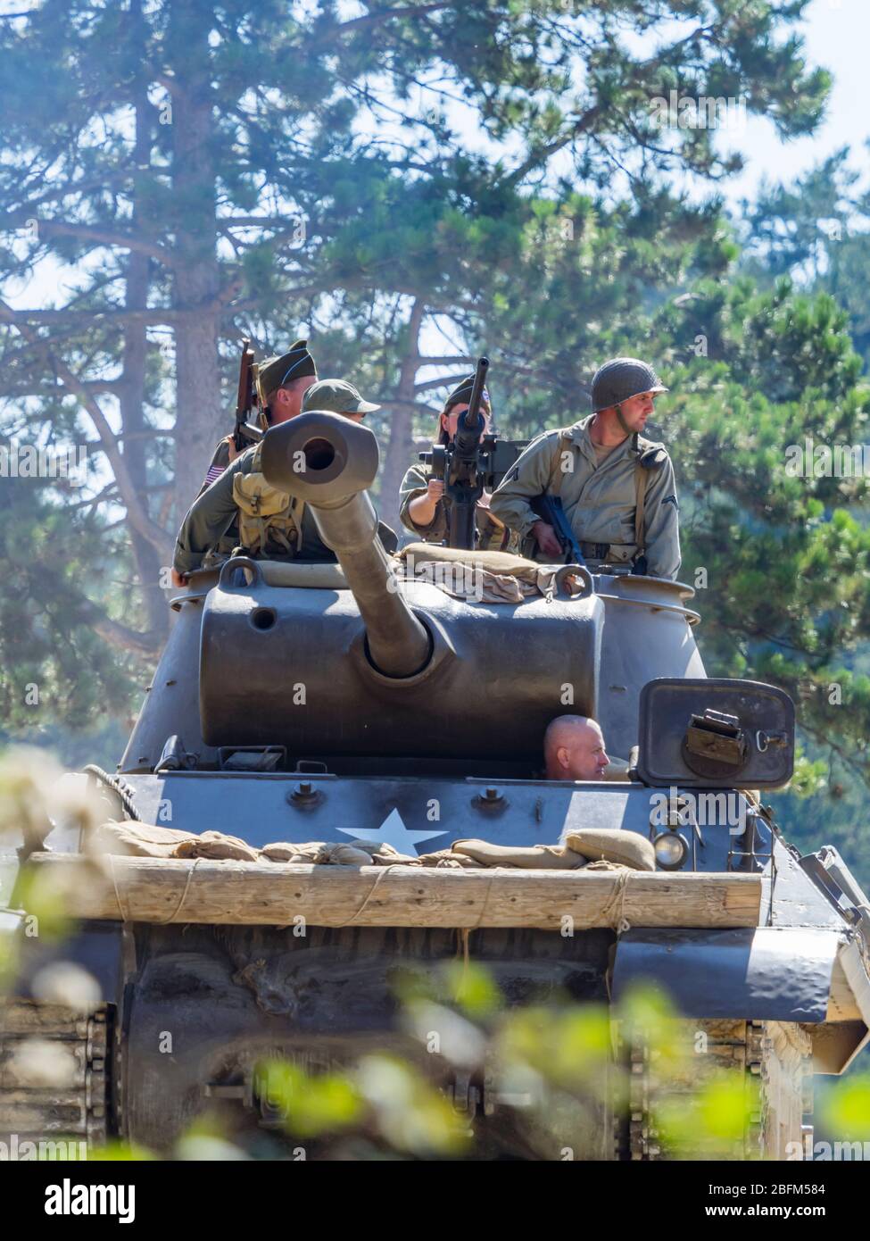 Reviving history of Slovenia Pivka museum of military history representing WW2 USA American army ...