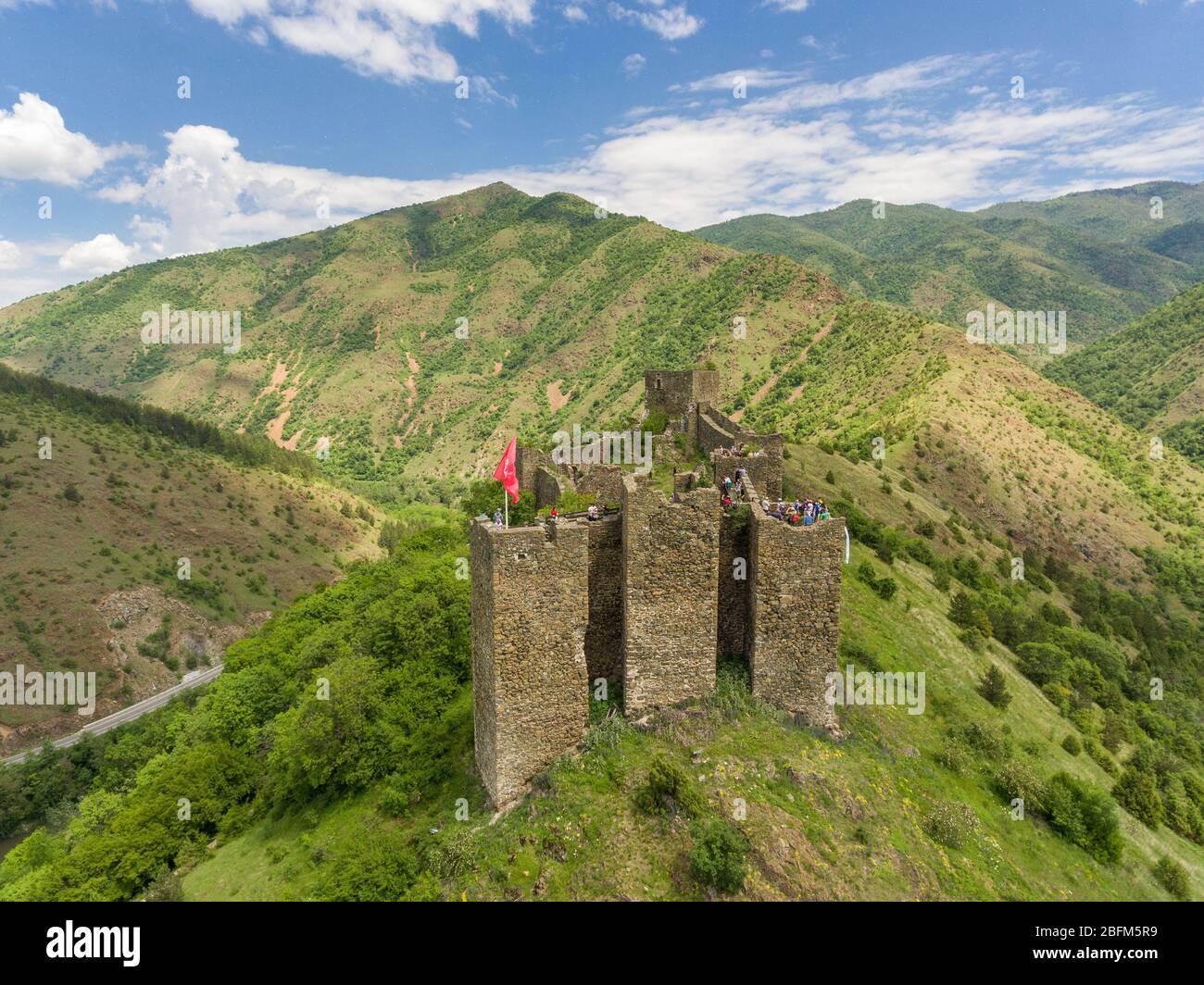 Maglic Castle, ancient fortress built in 13th Century, in the Valley of ...