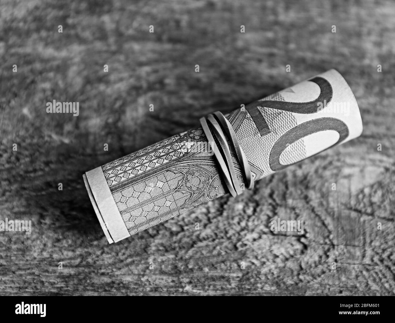 Euro money bills banknotes Black and White Stock Photos & Images - Alamy