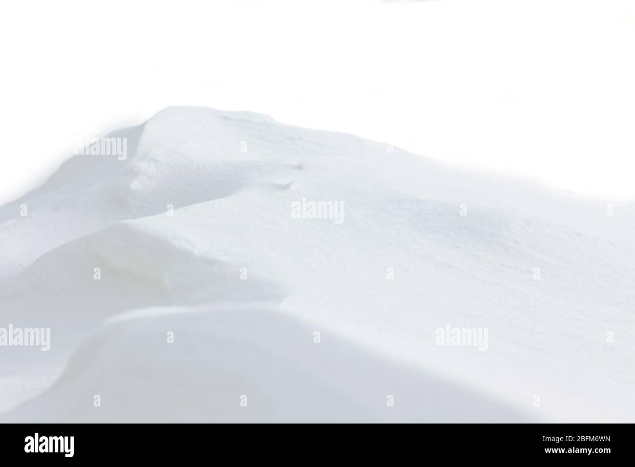 Beautiful natural snowdrift with white background Stock Photo - Alamy