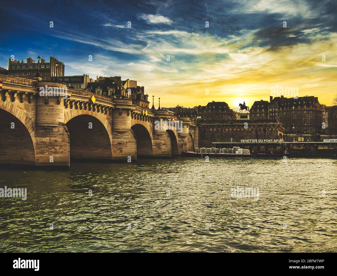 Beautiful Views of Paris: Seine River Stock Photo - Alamy