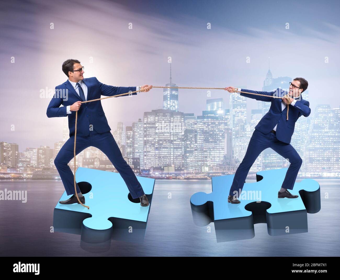 The business concept of teamwork and competition Stock Photo - Alamy