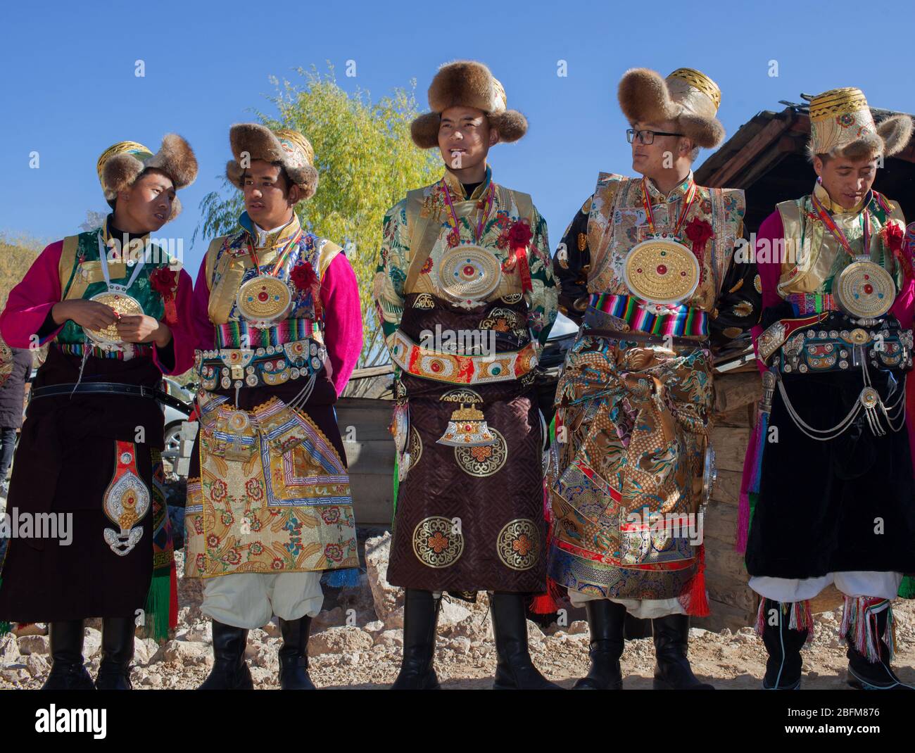 Buddhist marriage feast. Shangri La China 2019 Stock Photo - Alamy