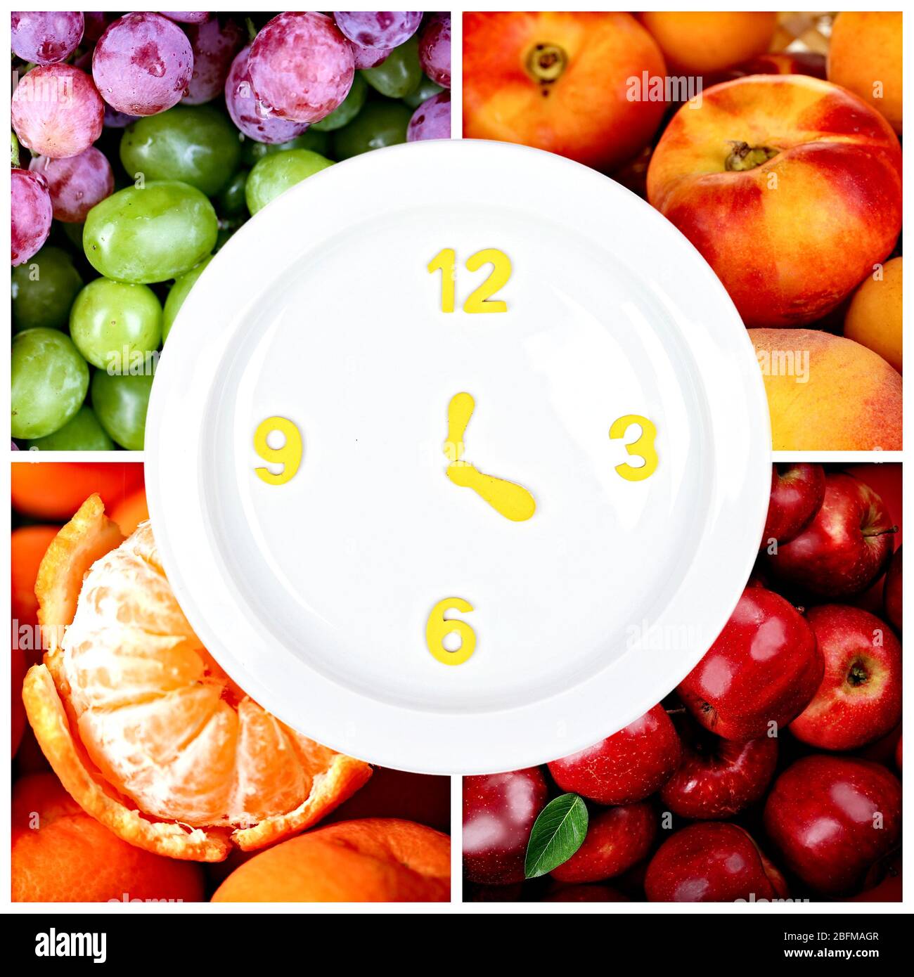 Food clock Cut Out Stock Images & Pictures - Alamy