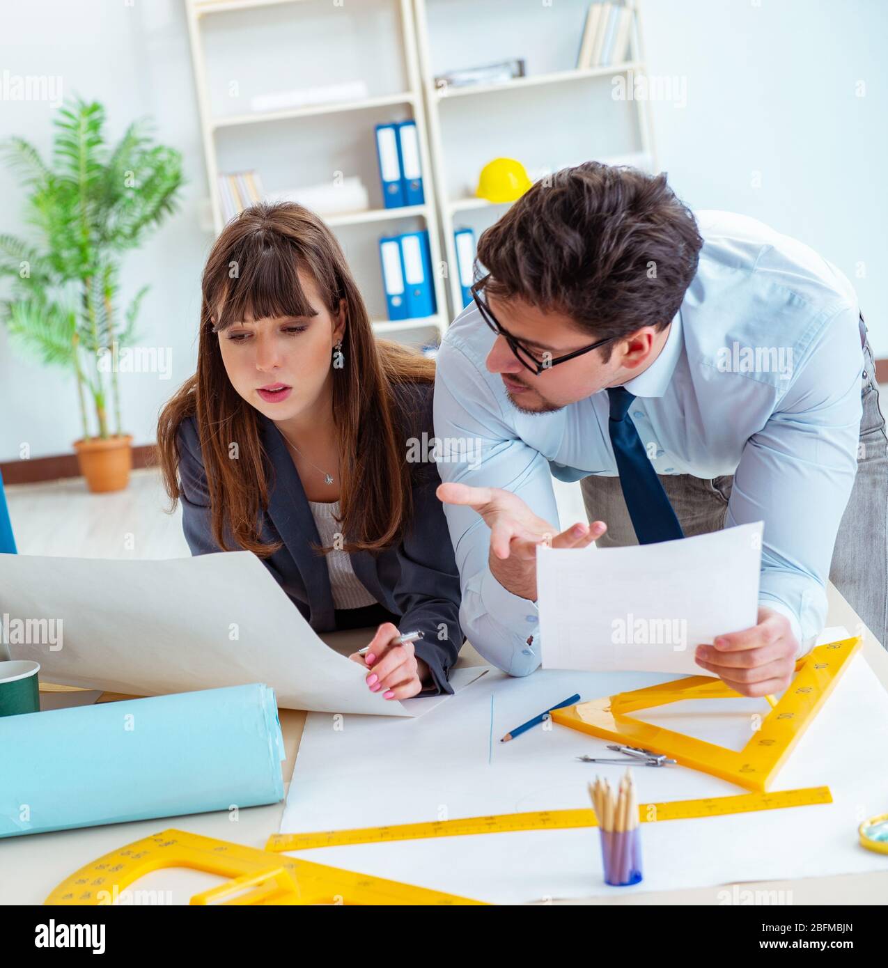 The engineers working on new project Stock Photo - Alamy