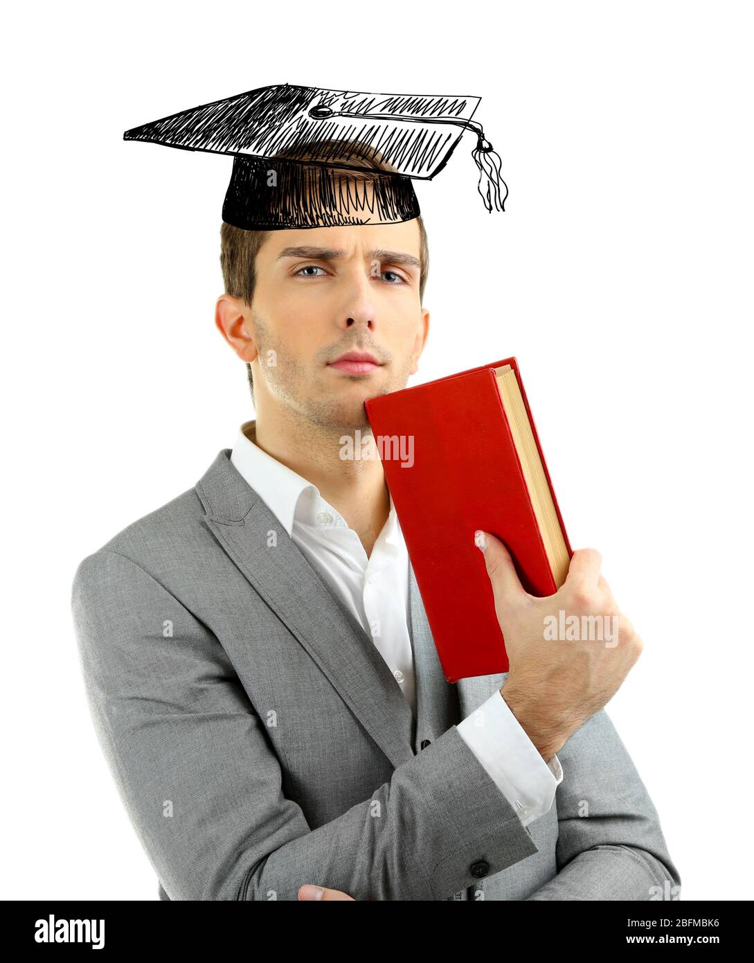 Man graduation cap book hi-res stock photography and images - Alamy
