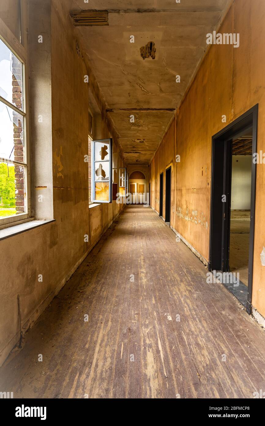 Urbex Exploration, Abandoned old house, Limburg, Netherlands Stock ...
