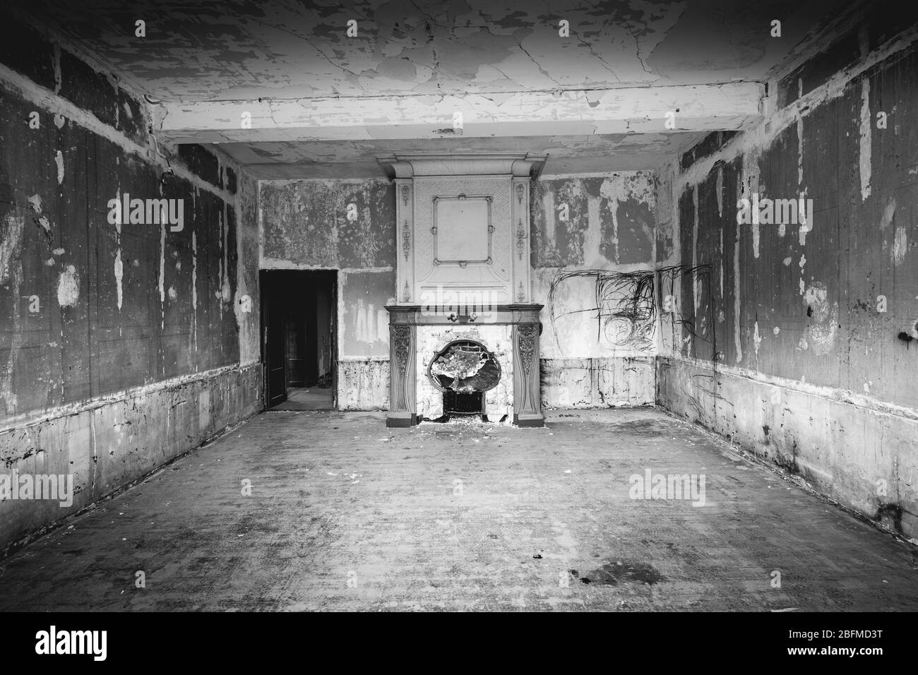 Urbex Exploration, Abandoned old house, Limburg, Netherlands Stock ...