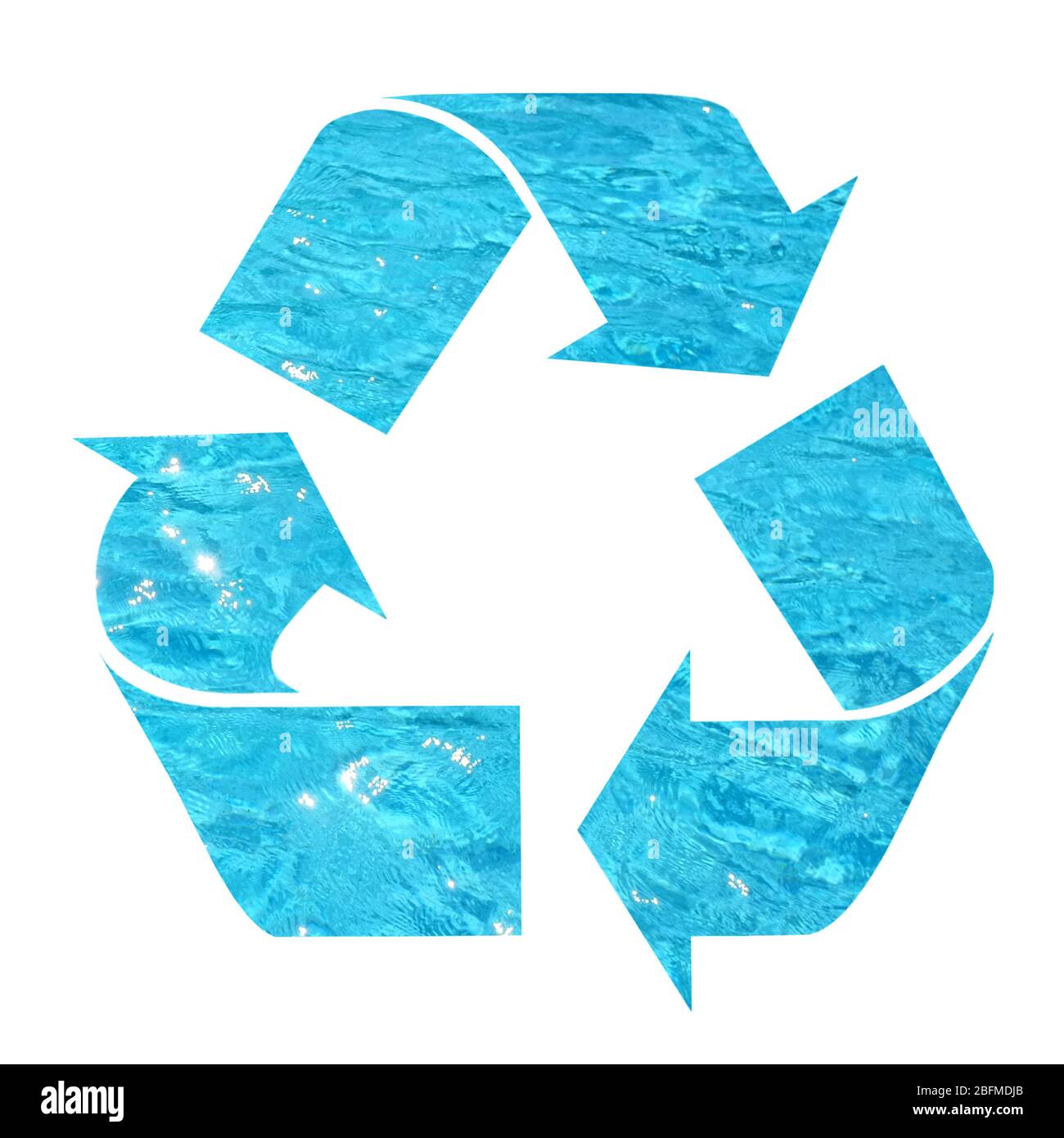 Three water arrows isolated on white, recycle concept Stock Photo - Alamy