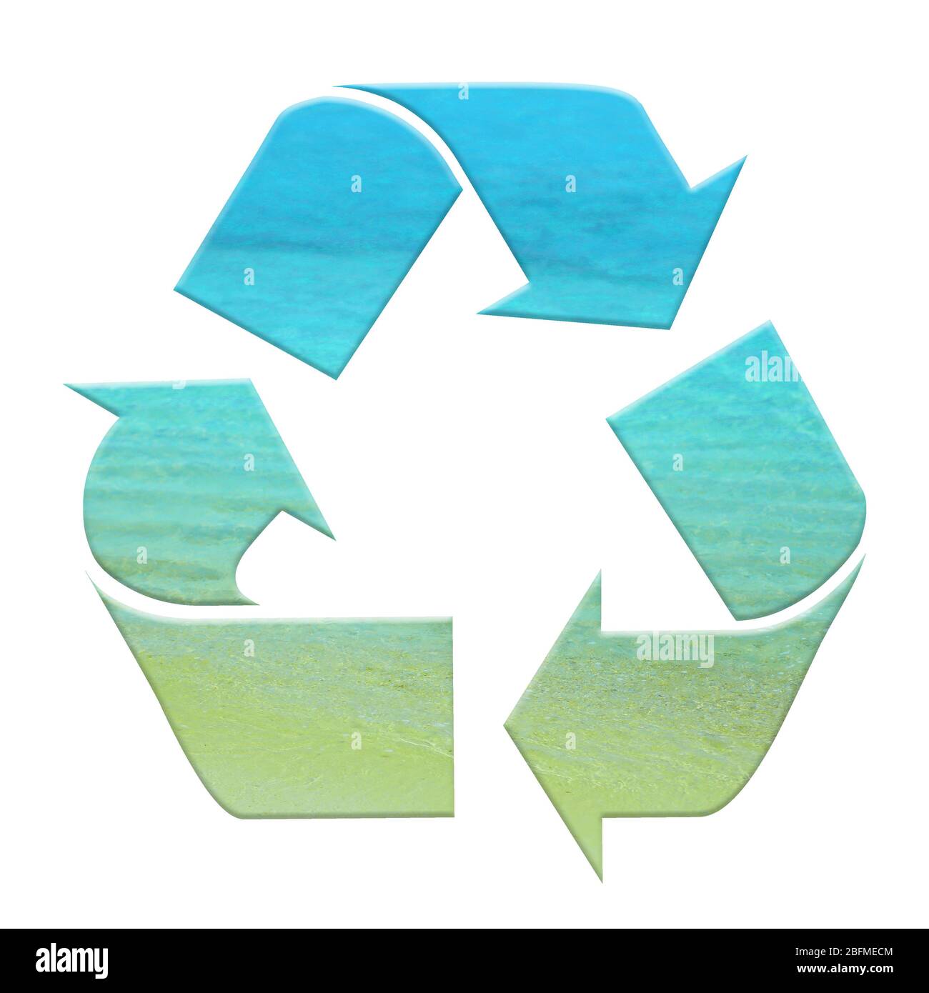 Three water arrows isolated on white, recycle concept Stock Photo - Alamy