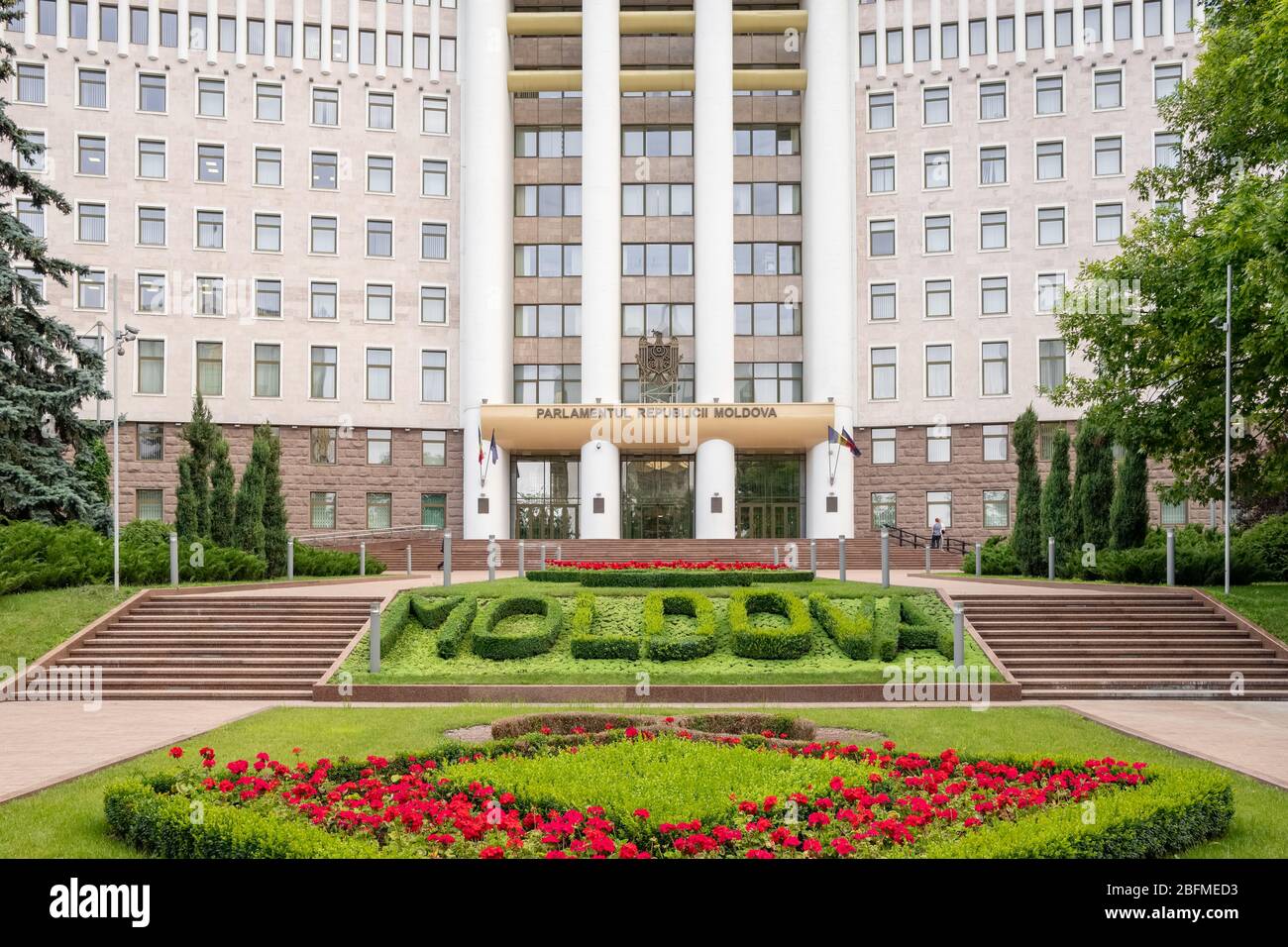 Parliament Building of Moldova in Chisinau, Republic of Moldova Stock ...