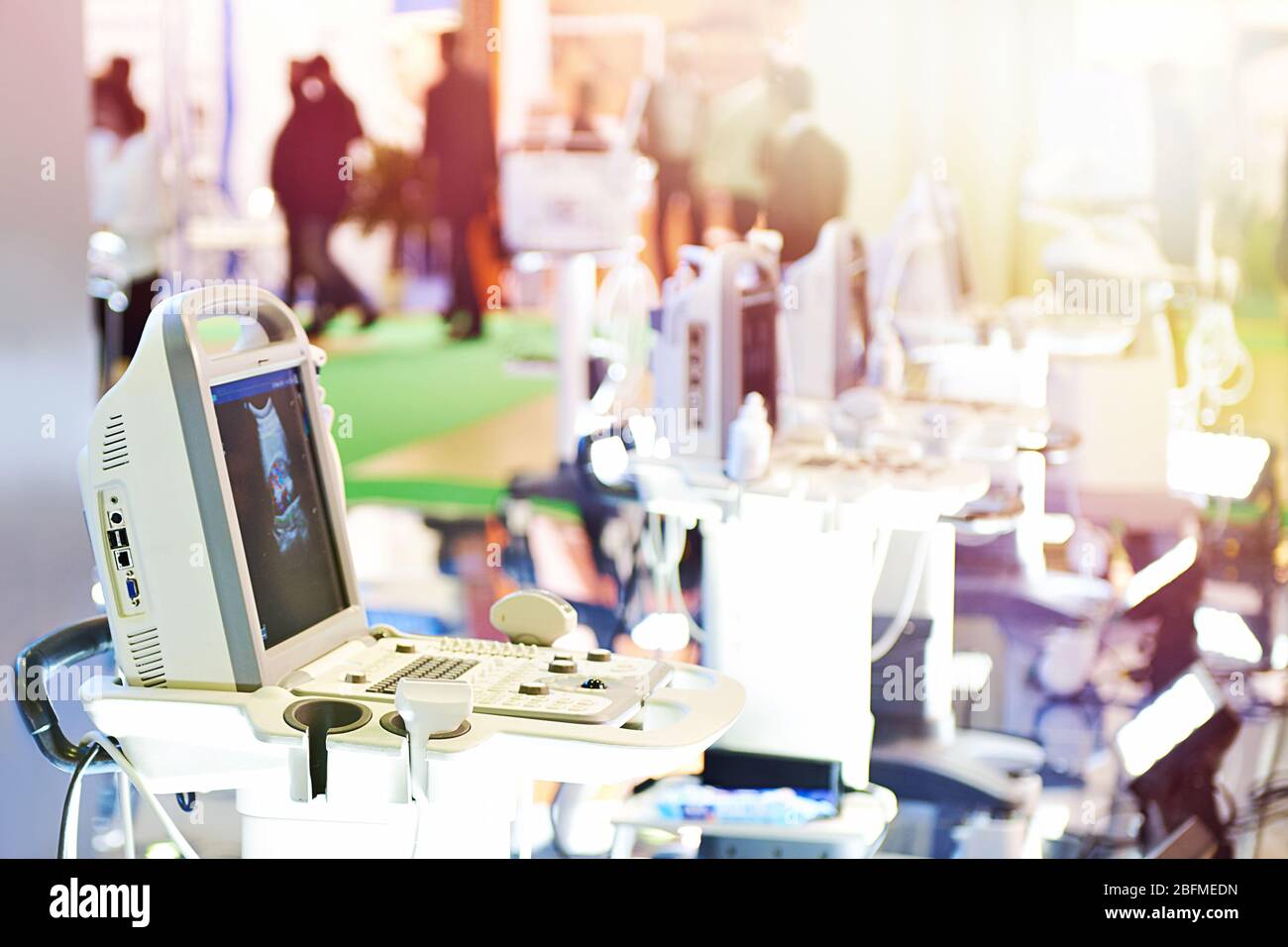 Medical devices for ultrasound on exhibition Stock Photo - Alamy