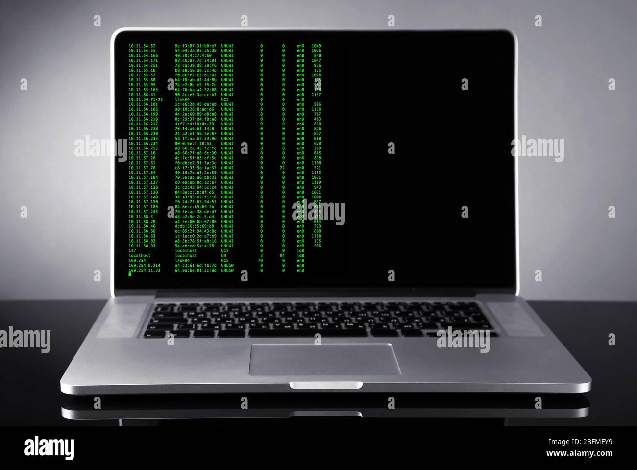 Programming code on laptop monitor Stock Photo - Alamy