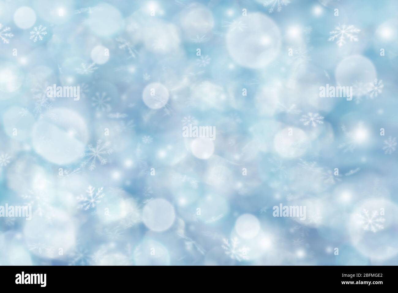 Perfect abstract winter background with snowflakes Stock Photo - Alamy