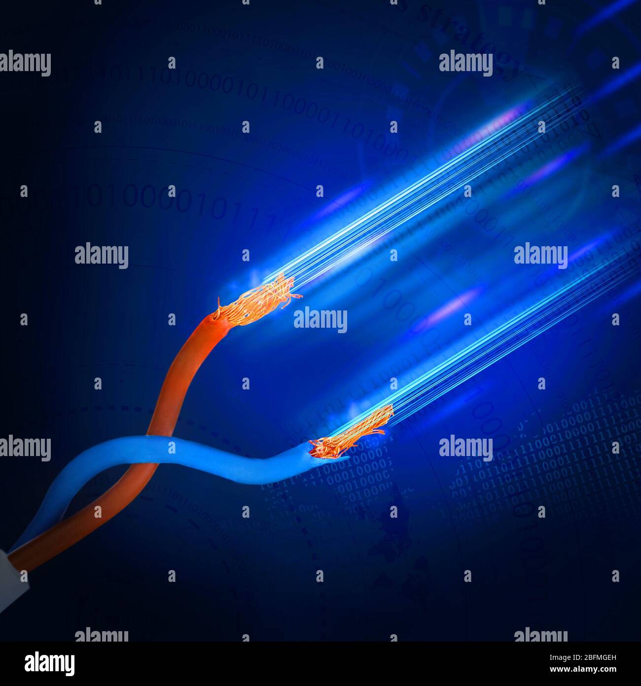 Light wave cable hi-res stock photography and images - Alamy