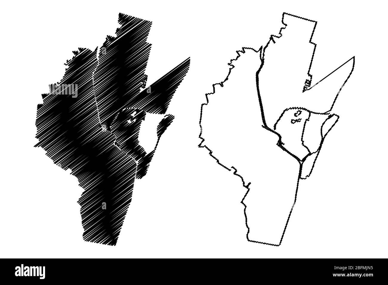 Alkmaar City (Kingdom of the Netherlands, North Holland) map vector ...