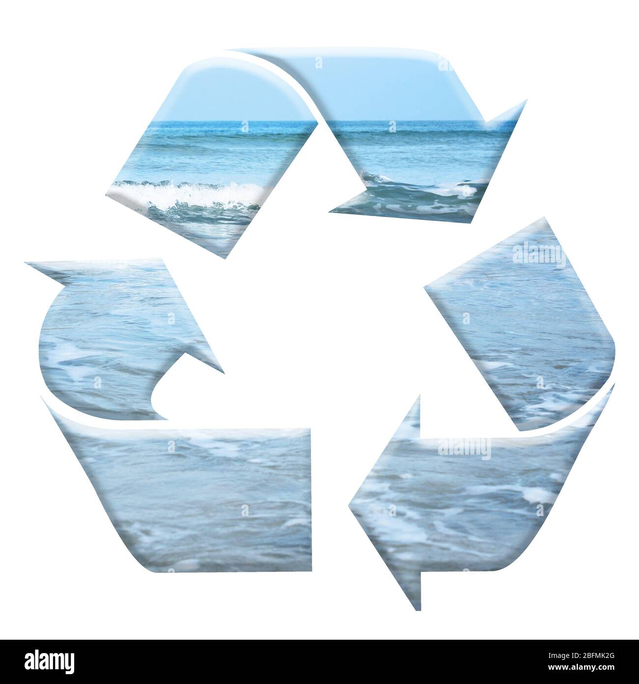 Three water arrows isolated on white, recycle concept Stock Photo - Alamy