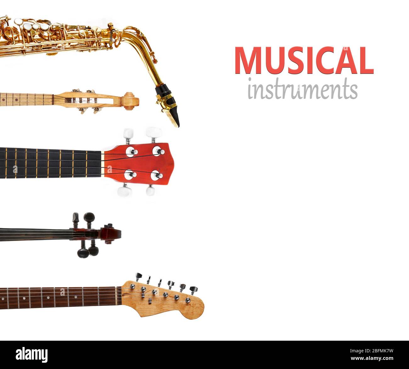 Musical instruments collage hi-res stock photography and images - Alamy