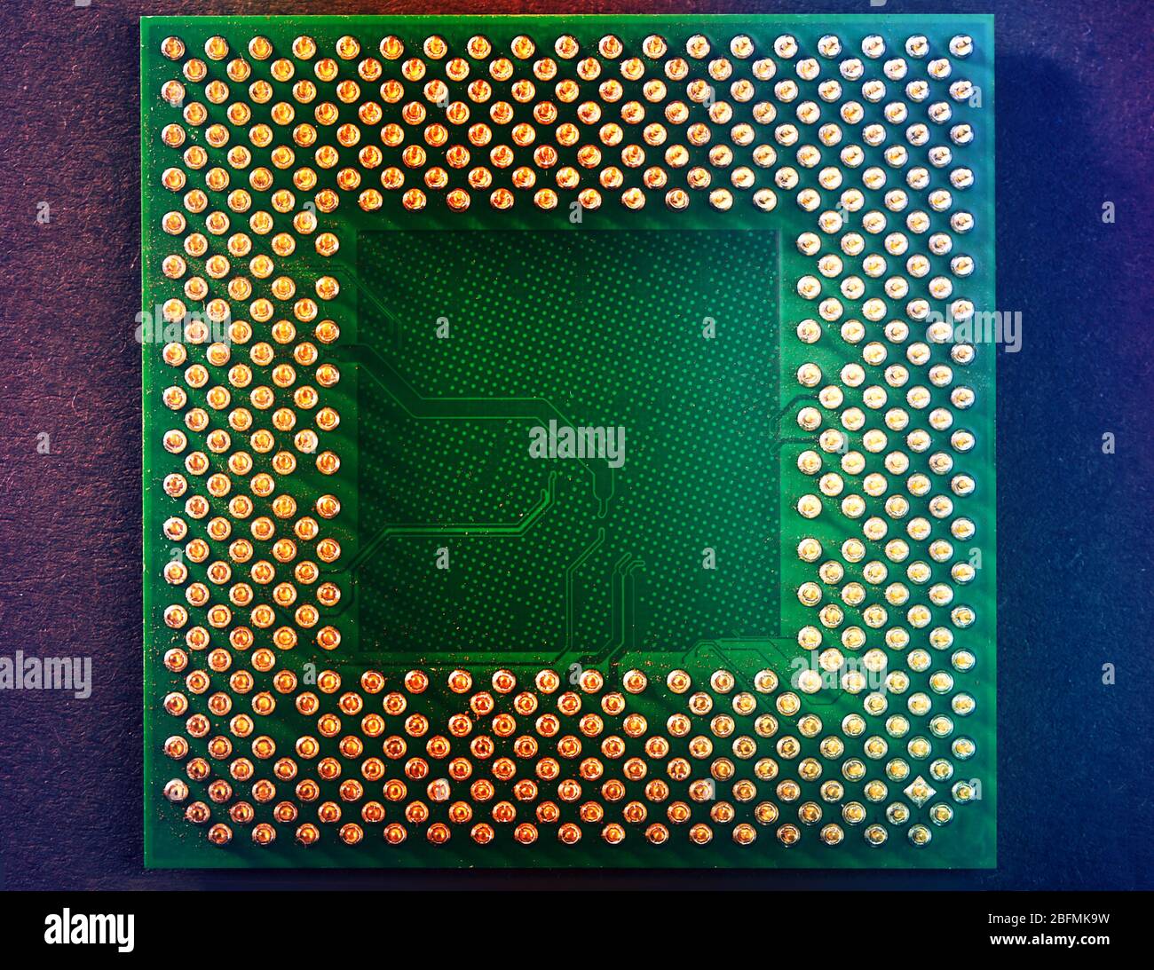 Electronic circuit board with processor, close up Stock Photo - Alamy