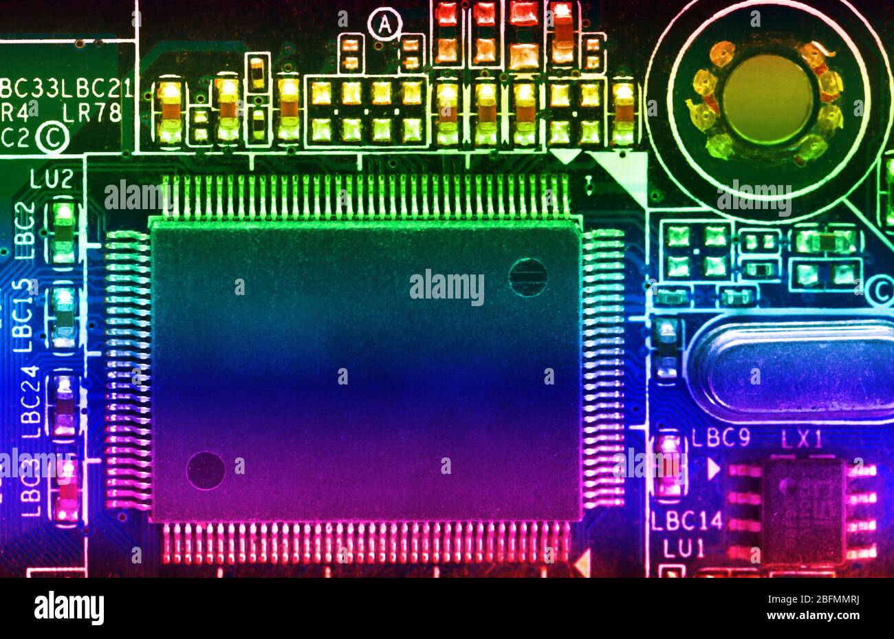 Mainboard view electronic scheme circuit hi-res stock photography and ...