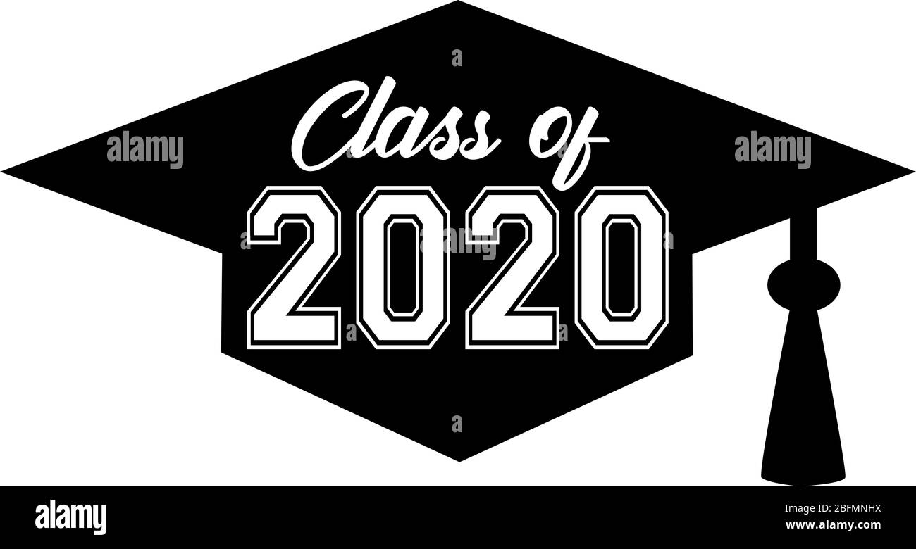 Class of 2020 inside graduation cap Stock Photo - Alamy