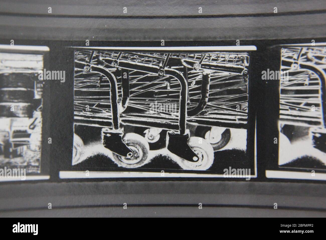 Fine 70s vintage extreme high contrast contact print photography Stock ...