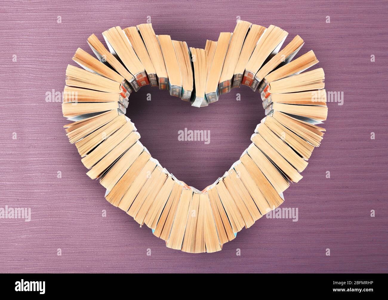 The heart of books Stock Photo - Alamy