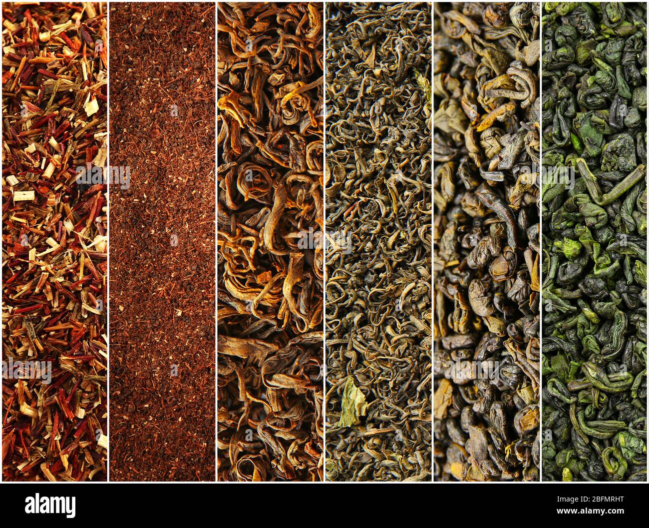 Assortment of dry tea close-up Stock Photo - Alamy