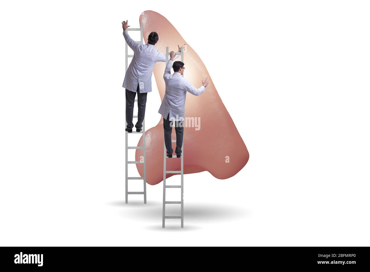 Rhinoplasty cosmetic surgery nose Cut Out Stock Images & Pictures - Alamy