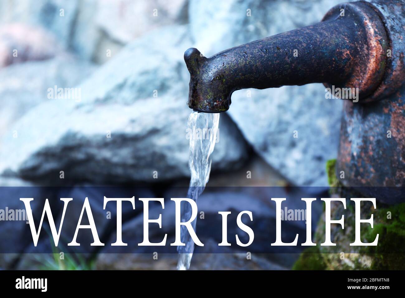 Water fountain in park. Save water concept Stock Photo - Alamy