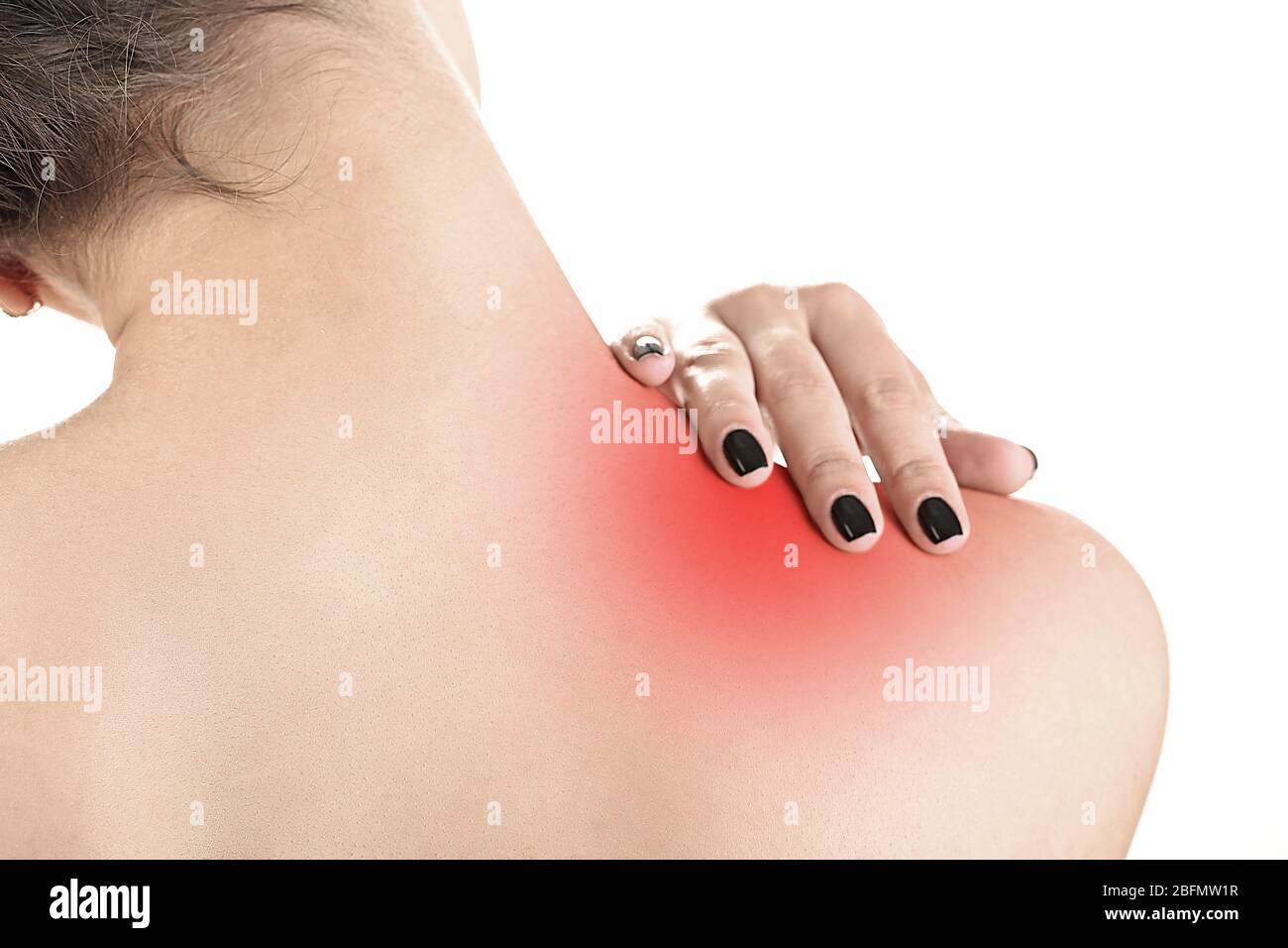Back pain in young girls close up Stock Photo - Alamy