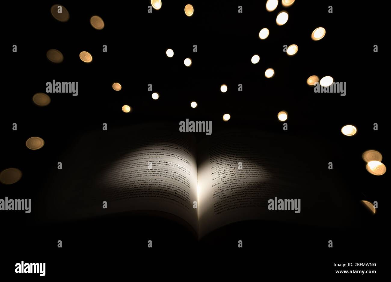 Glowing book cover design hi-res stock photography and images - Alamy