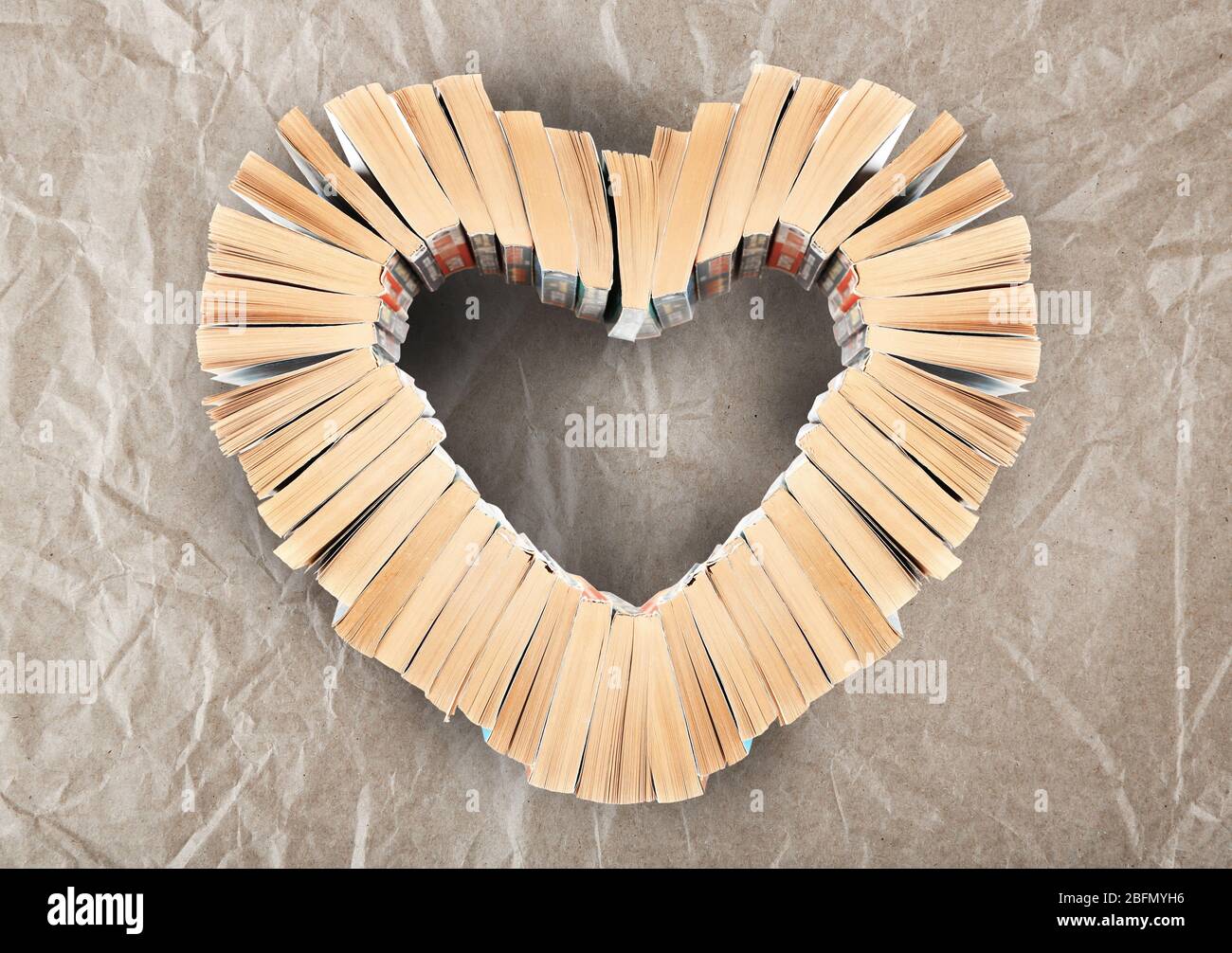 The heart of books Stock Photo - Alamy