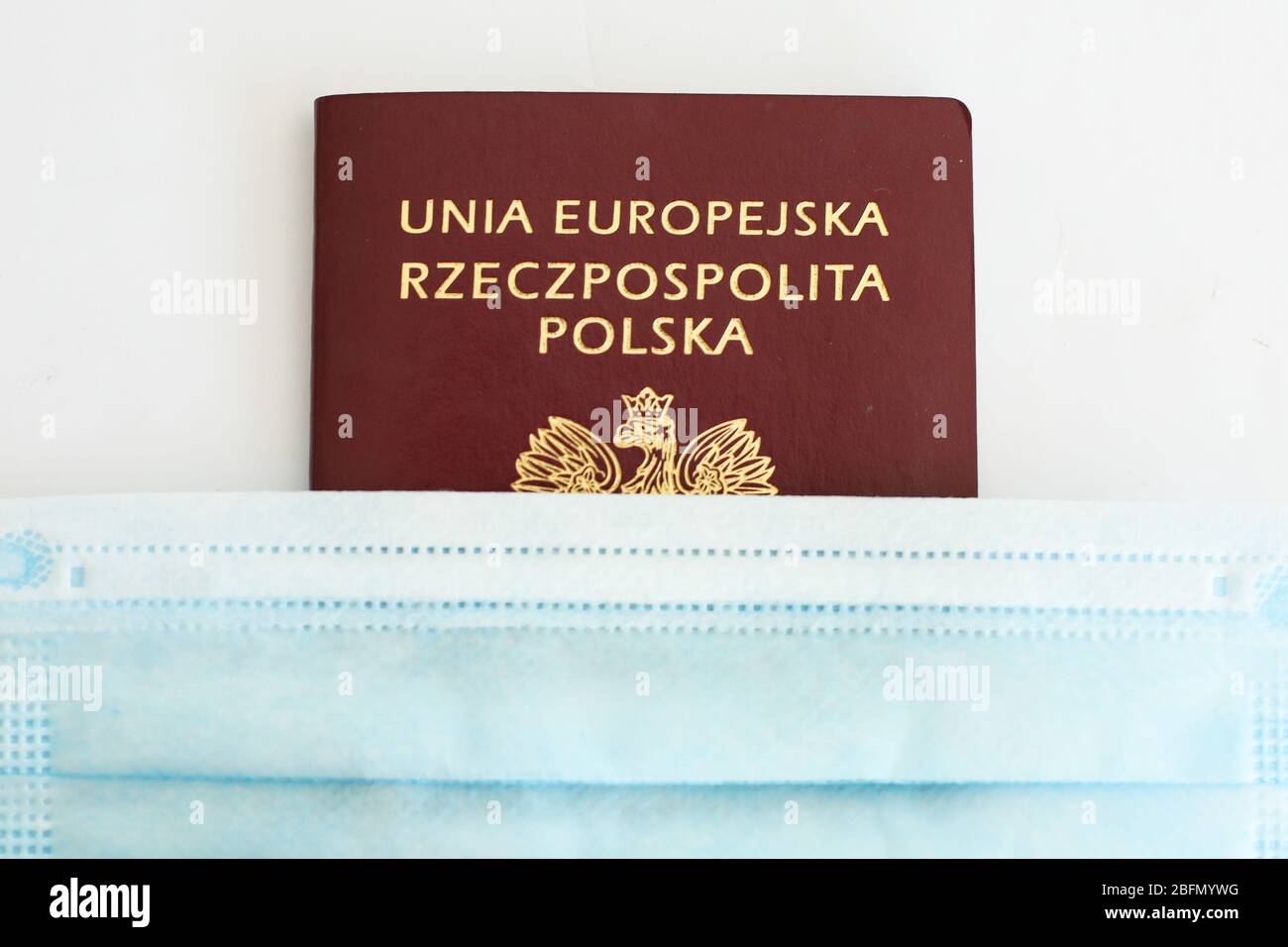 Czestochowa, Poland- 18 April 2020: European Union Republic of Poland ...