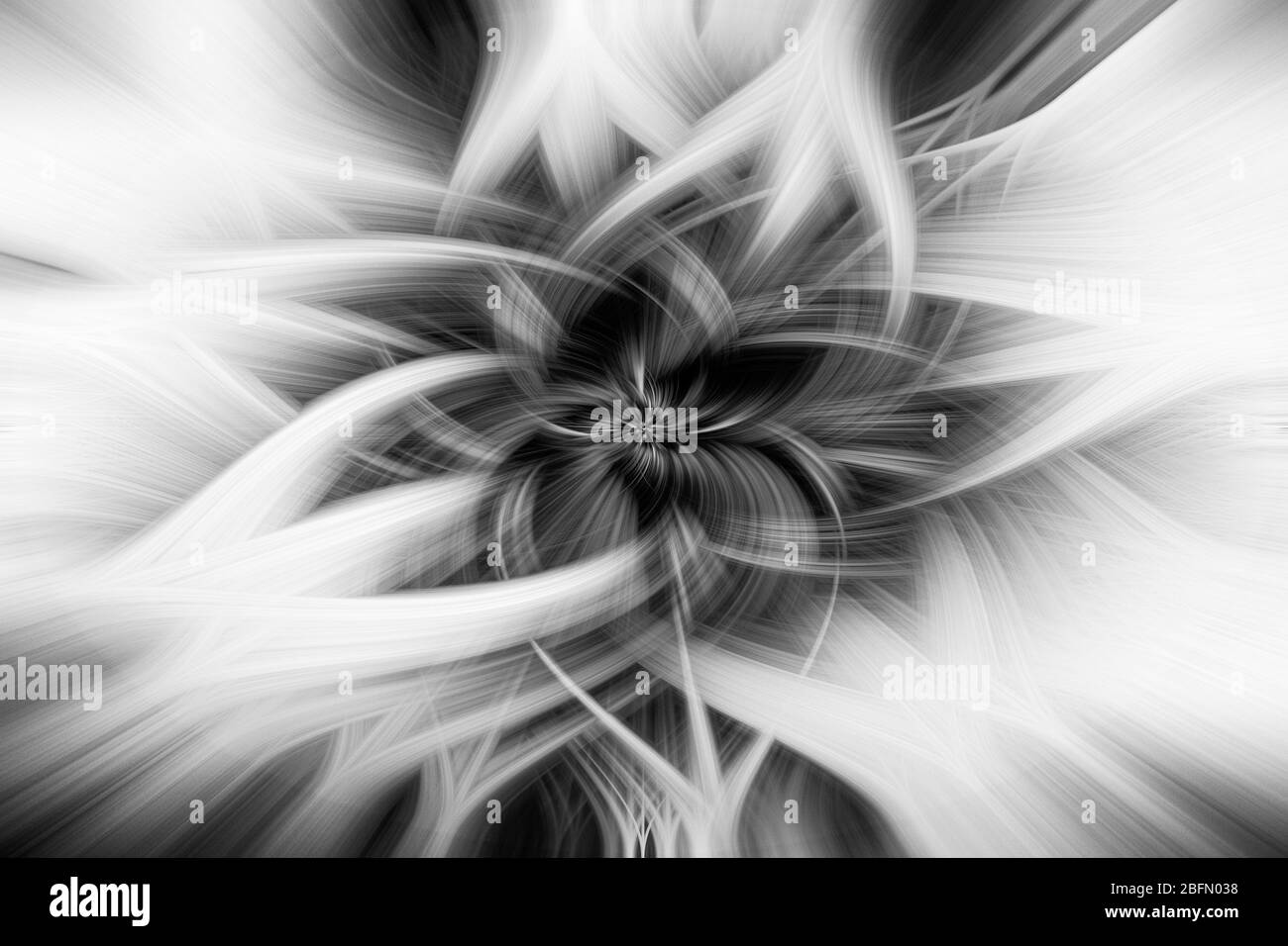 black white swirl effect, digital effect Stock Photo - Alamy