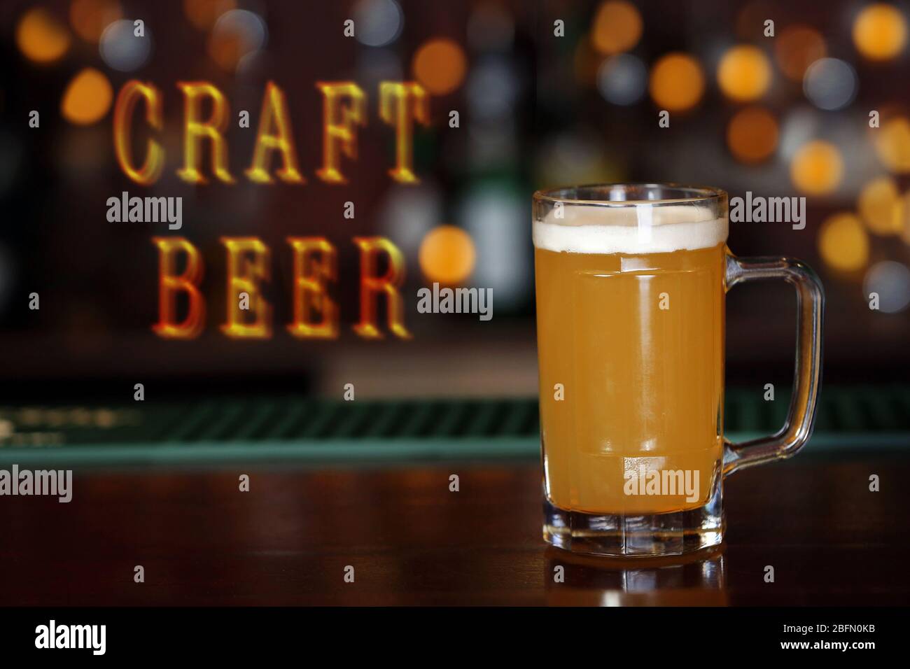 Exclusive fresh craft beer Stock Photo - Alamy