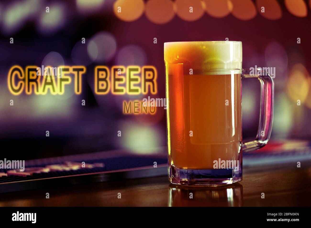 Exclusive fresh craft beer Stock Photo - Alamy