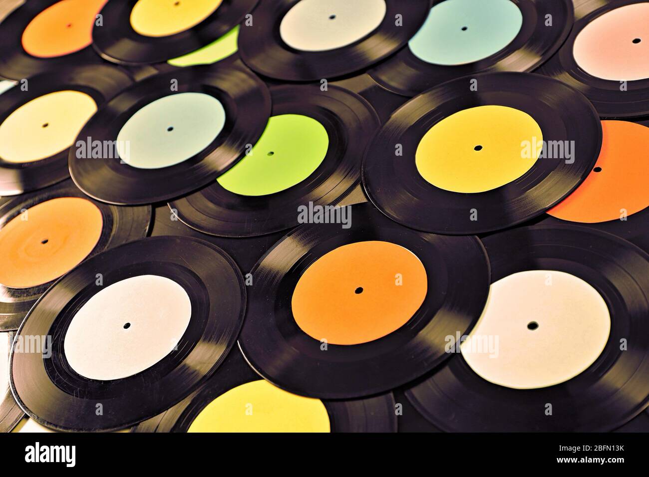 Vinyl records background Stock Photo - Alamy