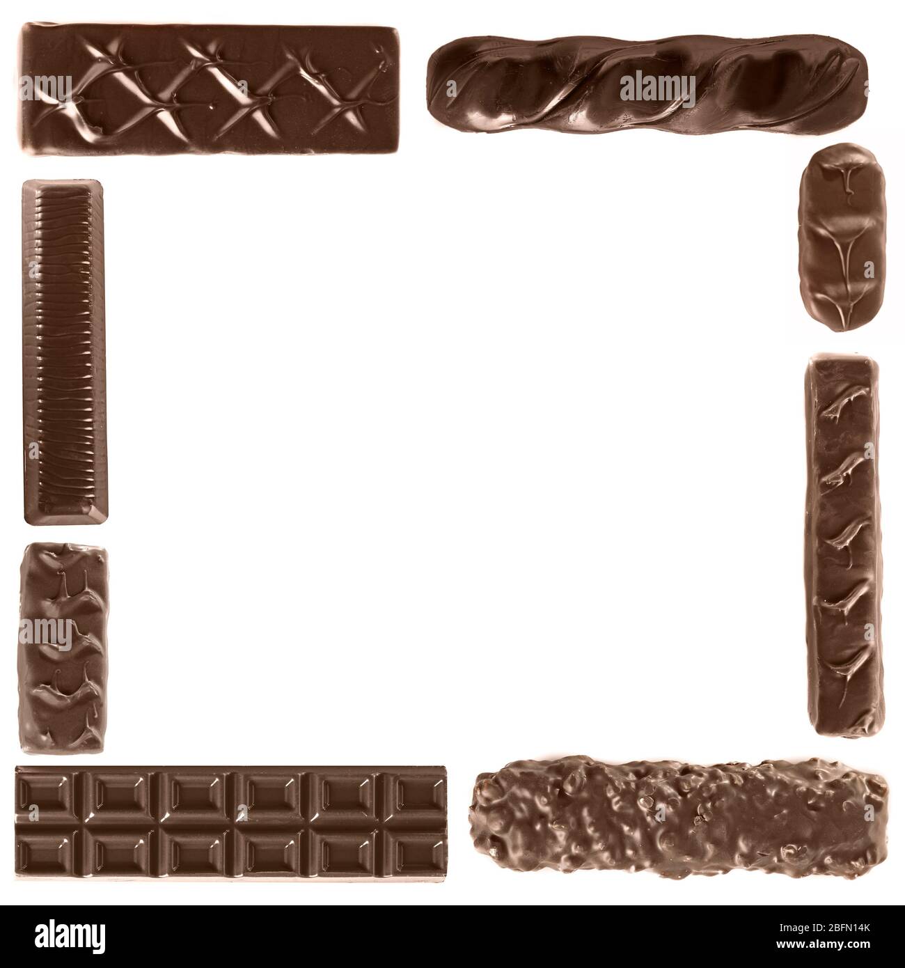 Frame made of chocolate candies Stock Photo - Alamy