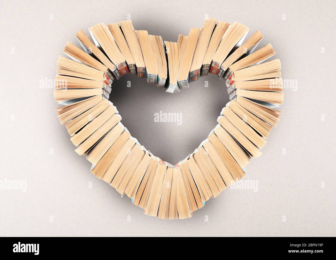 The heart of books Stock Photo - Alamy