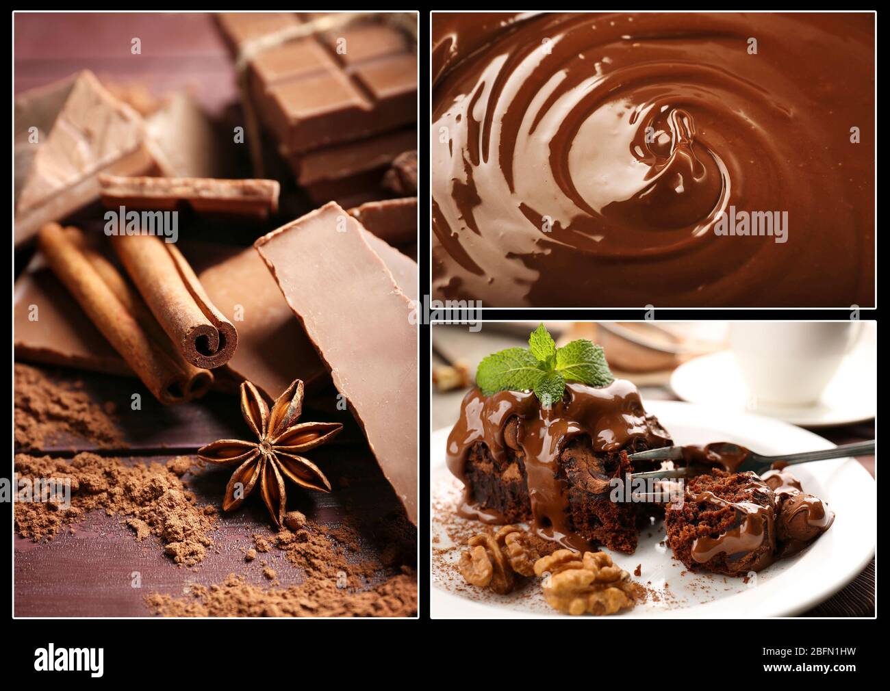 Coffee, themed collage Stock Photo - Alamy