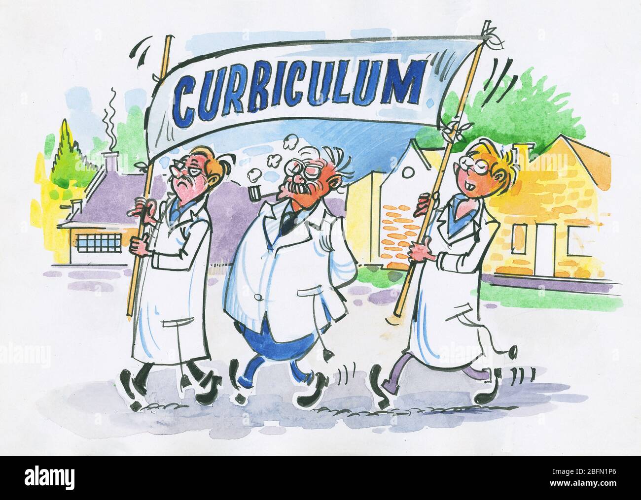 Doctors curriculum cartoons hi-res stock photography and images - Alamy